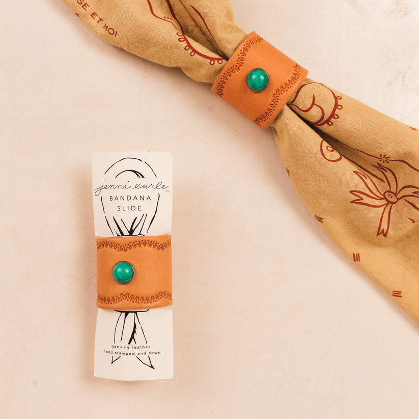 Sudded Leather Bandana Slide – Shop at Ojo Spa Resorts